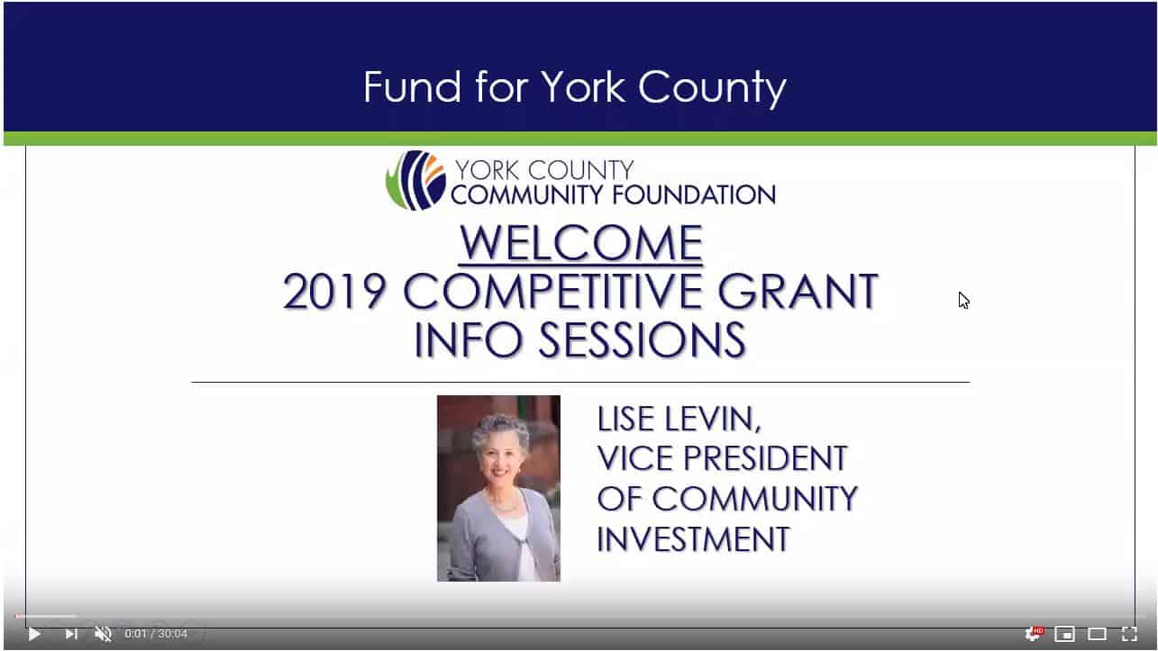 Applicant Resources | York County Community Foundation